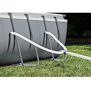 INTEX 32' x 16' x 52" Ultra XTR Frame Above-Ground Rectangular Outdoor Swimming Pool Set with Krystal Clear Saltwater System, Ladder, and Cover