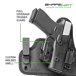 Alien Gear ShapeShift 4.0 IWB Gun Holster for Concealed Carry - Cant & Ride Height Adjustments for Optimal Comfort & Versatility - Right-Hand - Custom Fit for Glock 23