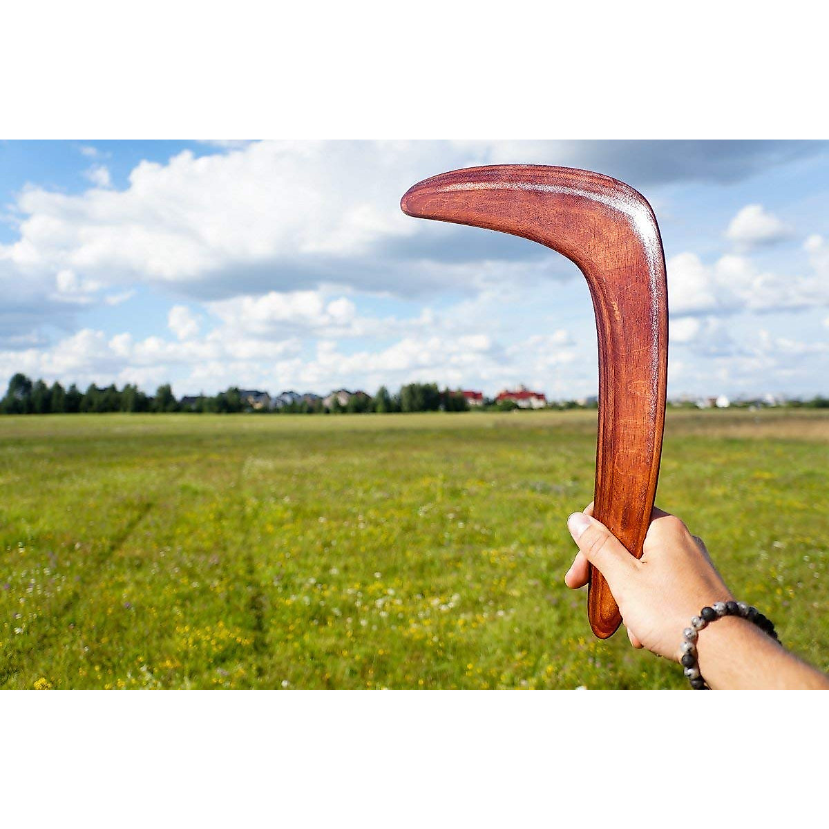 Premium Wooden Boomerang "Dark Brown Cedar" | Custom engraved | Personalized wooden gifts | 100% returns! | Made of wood | Premium gift