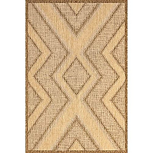 nuLOOM Sherilyn Geometric Indoor/Outdoor Area Rug, 8' x 10', Beige
