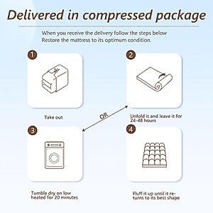 JKMAX Mattress Topper King - Pillow Top Mattress Topper Pad Extra Thick Cover with Deep Pocket - Mattress Topper for Back Pain - Overfilled 3D Snow Down Alternative Plush Mattress Topper (King,White)