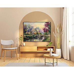 Puzzle for 2 Pack 1000 Pieces Forest Chapel Puzzles & Lake House Puzzles, Jigsaw Puzzles for Adults 1000 Pieces and Up, Puzzle Gifts for Women & Mom