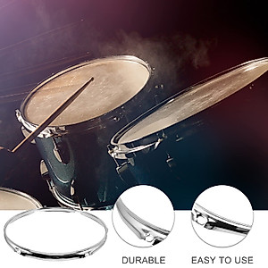 Vaguelly Snare Drum Circle Snare Drum Side Snare Drum Supplies Drum Hoop Rim Replacement Parts for Accessories for Music Accessories Durable Snare Drum Steel Tool Student Musical Instrument