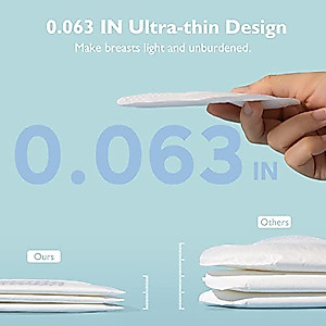 Momcozy Ultra-Thin Disposable Nursing Pads, Ultra-Absorbent and Breathable Portable Breast Pads for Mothers, Keep Dry Continuously, Make Breasts Light and Unburdened, Individually Packaged（60 Count）