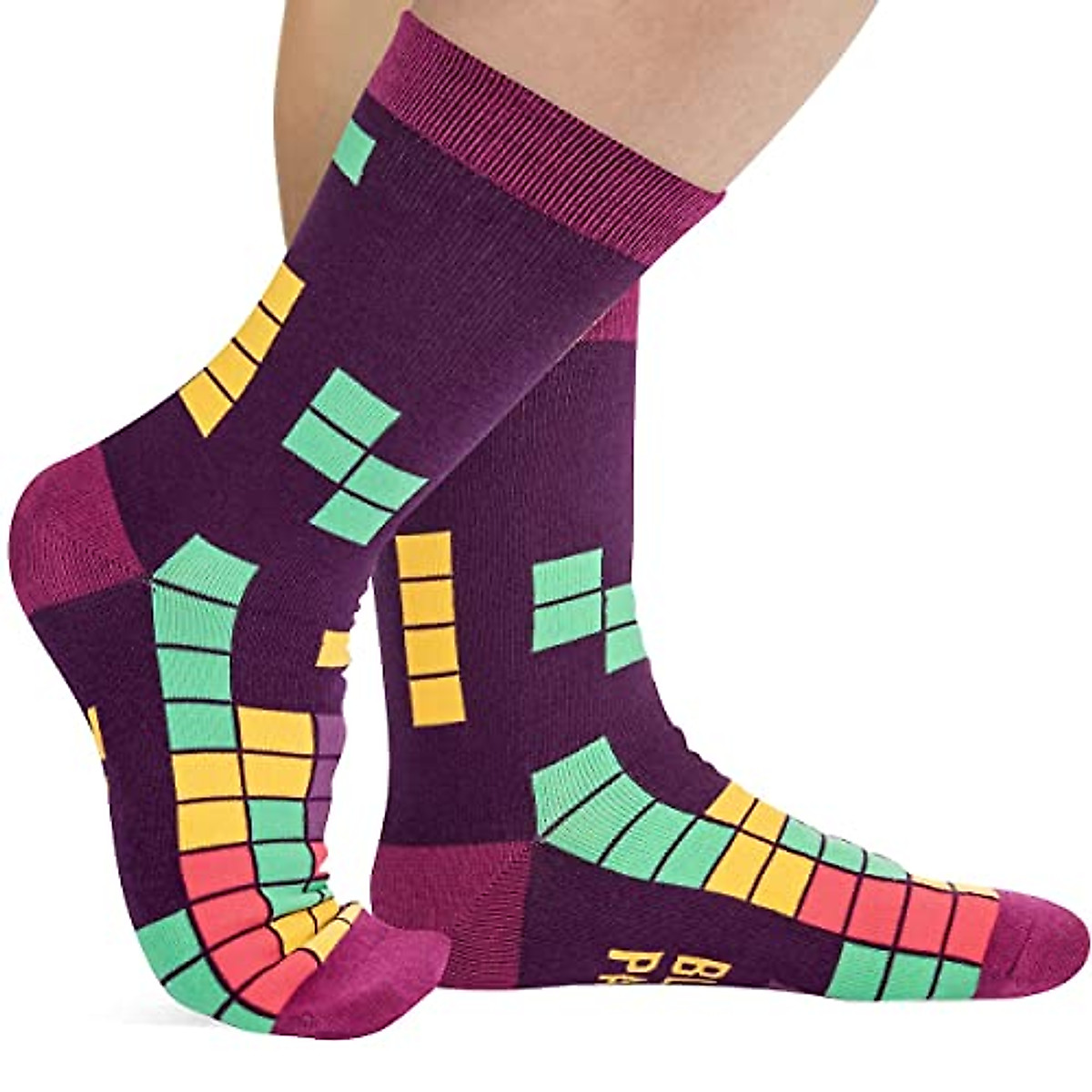 Do Not Disturb I'm Gaming Video Game Socks - Funny Gamer Gifts For Men and Women (Block Party)