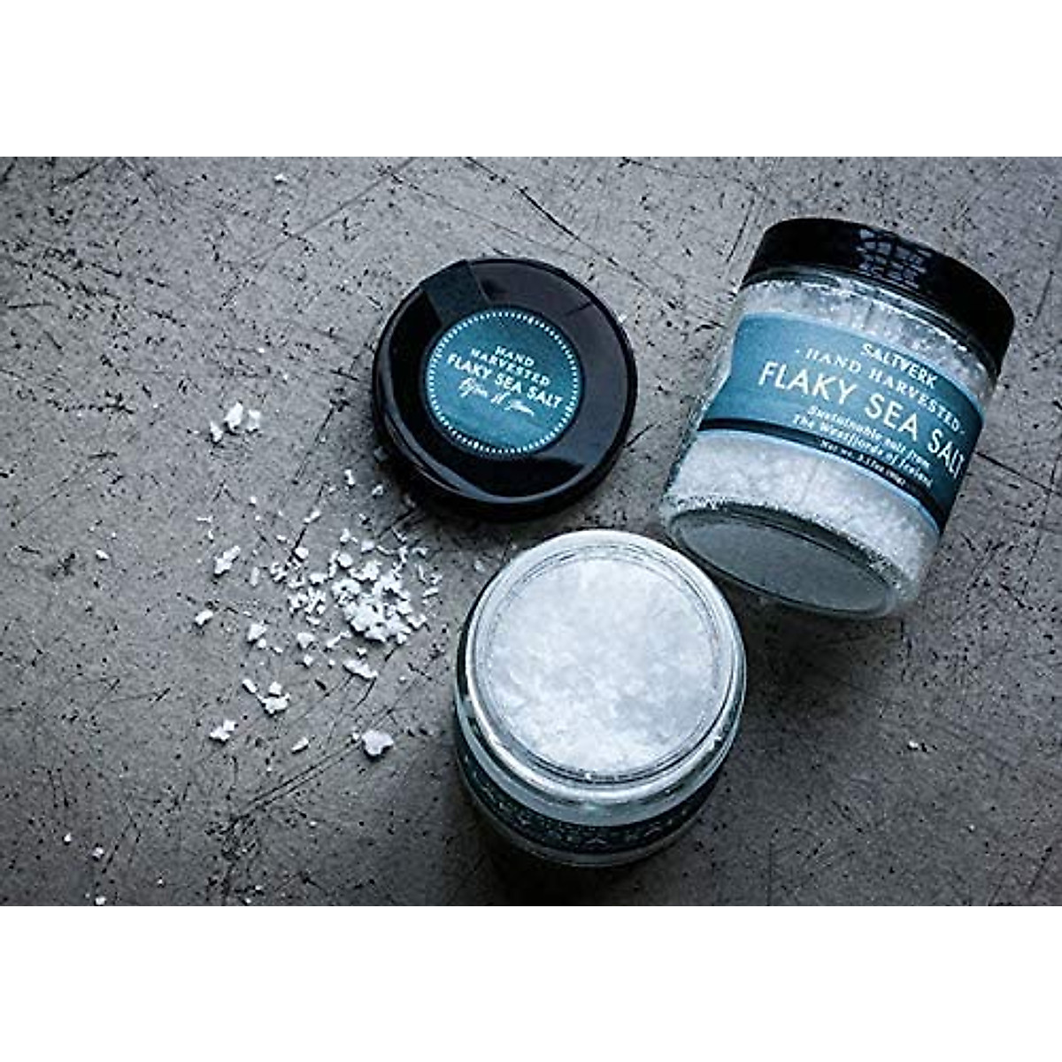 Saltverk Flaky Sea Salt, 3.17 Ounces of Handcrafted Gourmet Salt Flakes from Iceland