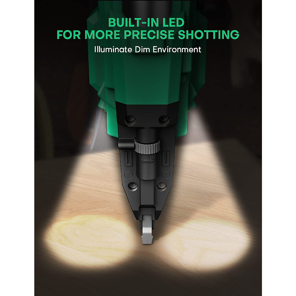 KIMO 18 Gauge Nail Gun Battery Powered w/ 2 X 2.0 Battery & Charger, 2 in 1 Cordless Brad Nailer/Electric Stapler, Adjustable Depth, 18GA Staples for Upholstery, Home Improvement & Woodworking