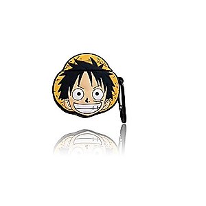 Used forAirpods 1&2 Charging Case Cover , Cute Cartoon Anime AirPods Case ,Silicone Airpods Cover with Keychain (Lufi)