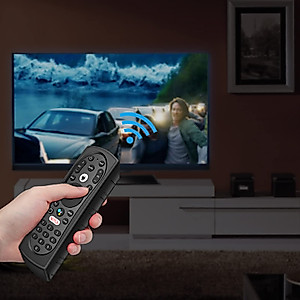 Fintie Protective Case for TiVo Stream 4K Remote – CaseBot (Honey Comb Series) Lightweight (Anti-Slip) Shockproof Silicone Cover for TiVo Stream 4K Remote Controller, Black