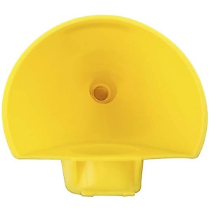 Eagle Plastic Funnel for Type I Metal Safety Cans, 5"x 7"x 12", Made of Chemically Resistant High-Density Polyethylene, Yellow, Made in The USA, F15FUN