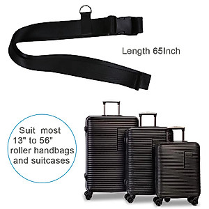 Addabst Car Seat Travel Belt, Adjustable Car Seat Travel Strap, Car Seat Luggage Strap for Transport Kid Car Seat (Black)