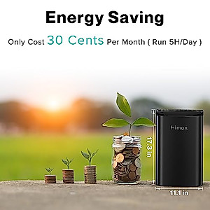 HIMOX Air Purifiers for Home Large Room, Smart WiFi and PM2.5 Monitor H13 True HEPA Filter Removes Up to 99.97% of Particles, Ozone Free for Pets Allergies Smokers Dust Pollen Auto Mode, Alexa Control