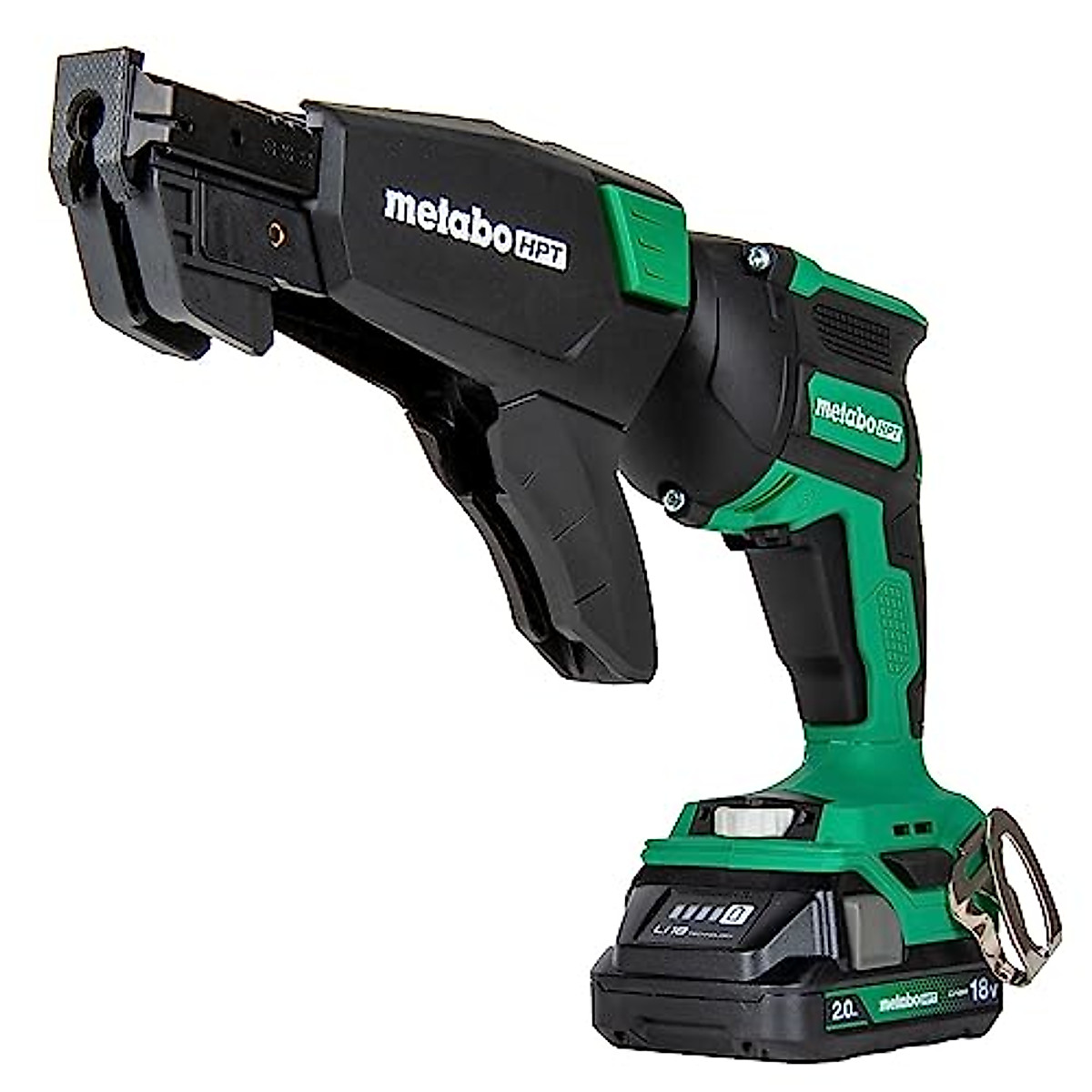 Metabo HPT Cordless 18V MultiVolt™ Drywall Screw Gun Kit | Includes Collated Screw Magazine Attachment | Includes 1-18V 2.0 Ah Battery | Lifetime Tool Warranty | W18DAQB