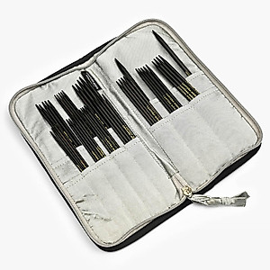 Yarn Ave Lantern Moon Double Pointed Needles Empty Case, Fabric Knitting Tools Bag, Straight Pins Storage (NOT Include Any Needles) (Ikat), LANTERN20CASE