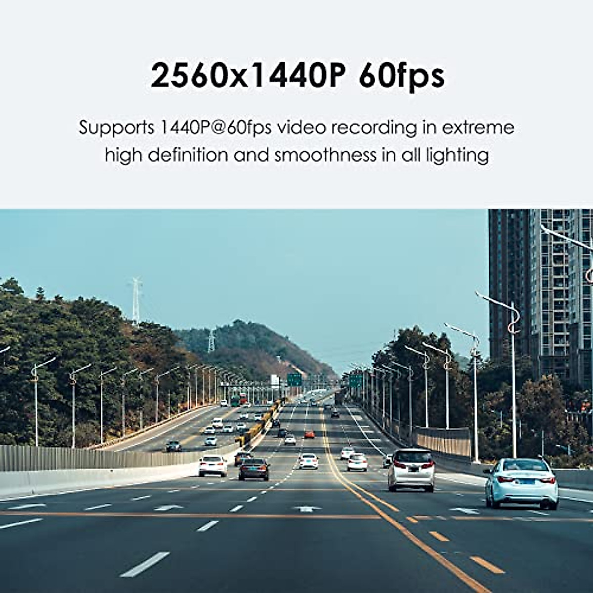VIOFO A119 V3 1440P 60fps Dash Cam with GPS, Enhanced Super Night Vision with True HDR and Starvis Sensor, Car Dash Camera 140° Wide Angle, 2.0‘’ LCD, Smart Parking Mode 24H