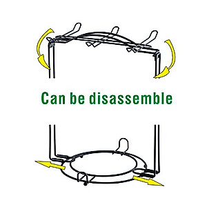 YOLIFE Tea Cups Display Stand, Disassemble Black Coffee Cups Rack, Hold Up 6 Teacups (200ML), 6 Saucers, 6 Spoon