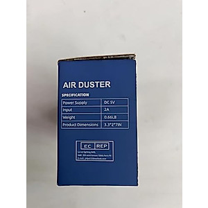 Electric Air Duster, Cordless Air Duster, Rechargeable Compressed Air Duster, 33000 RPM Air Blower, Two Smart Start Modes, Good Replacement for Compressed Air Can, Reusable Dust Destroyer…