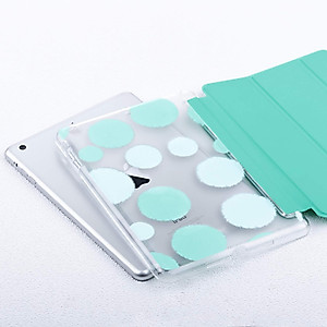 iPad Mini 3 Case,iPad Mini 2 Case,iPad Mini Case,ULAK Slim Bumper Smart Case Stand for Apple iPad Mini 1/2/3 Colorful Clear Back Cover Lightweight with Auto Sleep/Wake Function, Mint Green