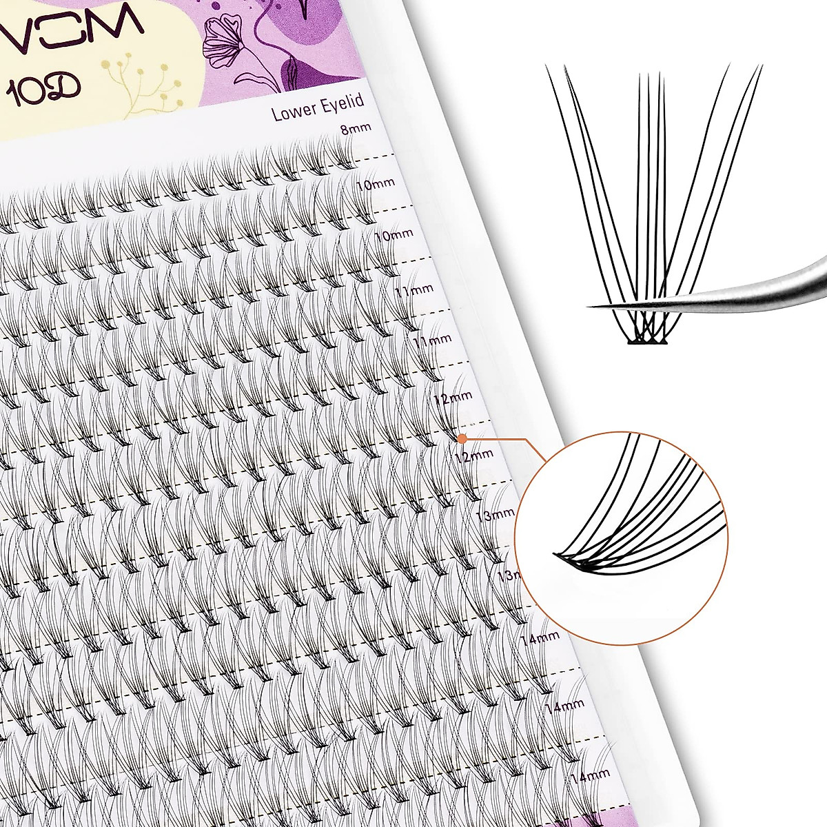 IKVVOM 20 Pairs 4 Styles False Lashes Dramatic Lashes Volume Natural Look Wispy Cat Eye Multipack (Mixed)