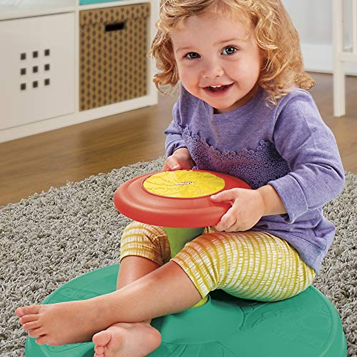 Playskool Sit ‘n Spin Classic Spinning Activity Toy for Toddlers Ages Over 18 Months (Amazon Exclusive),Multicolor