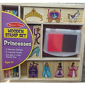 Wooden Princess Stamp Set Melissa & Doug Other English