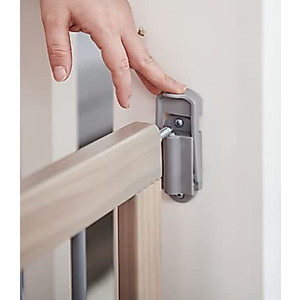 Regalo Heritage and Home Wooden Extra Wide Stairway and Hallway Walk Through Baby Safety Gate with Mounting Kit