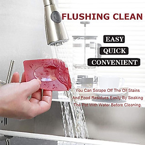 Grill Pan Scraper Cast Iron Pan Scrapers Hand Held Skillet Scrubber Scraper Cleaners Tools for Cast Iron Pans,Frying Pan,Skillet,Grill,Wok,Dutch Ovens,Waffle Iron Pans,Cookware Accessories