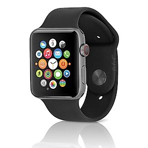 Apple Watch Series 4 (GPS + Cellular, 40MM) - Space Black Aluminum Case with Black Sport Band (Renewed)
