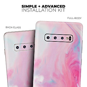 DesignSkinz Marbleized Pink Paradise V5 Protective Vinyl Decal Wrap Skin Cover Compatible with The Samsung Galaxy S20 (Screen Trim & Back Glass Skin)