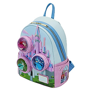 Loungefly Disney Sleeping Beauty Stained Glass Castle Mini Backpack