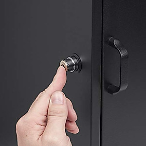 Barska Steel Freestanding Floor Lockable Large Drop Slot Mail Box Safe with Parcel Compartment, (Black)