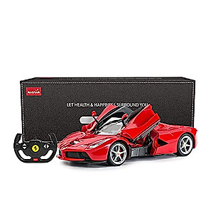 Rastar RC Car | 1/14 Scale Ferrari LaFerrari Radio Remote Control R/C Toy Car Model Vehicle for Boys Kids, Red