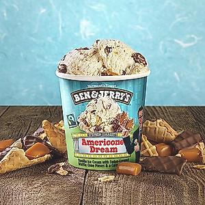 Ben & Jerry's Americone Dream Vanilla Ice Cream Pint Non-GMO 16 oz