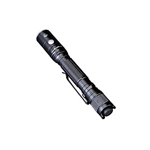 Fenix LD22 V2 800 Lumen Slim LED Tactical Flashlight, Rechargeable Battery, 2 X AA Batteries with EdisonBright Charging Adapter
