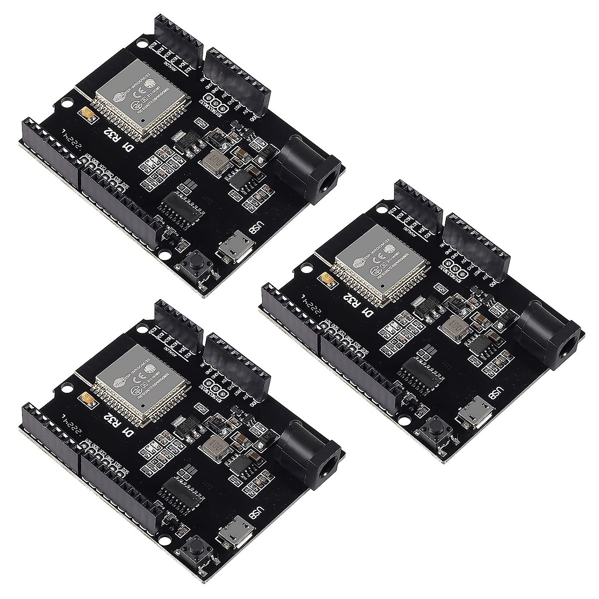 Coliao 3pcs ESP32 for Wemos D1 Mini D1 R32 ESP-32 CH340G WiFi Wireless Bluetooth Development Board 4MB Flash with Micro USB