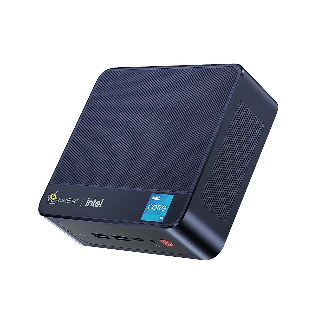 Beelink SEI11 Mini PC 11th Generation Intel i5-11320H Processor (up to 4.5GHZ),Mini Computer with 16GB DDR4 RAM 500GB M.2 2280 NVME SSD,/4K 60FPS/Dual HDMI/WiFi6/BT5.2,Auto Power On