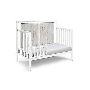 Suite Bebe Connelly 4 in 1 Convertible Crib in White with Rockport Gray Wood