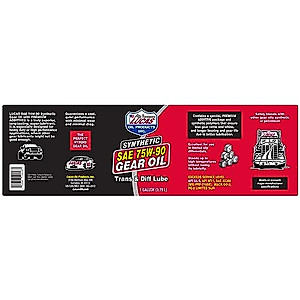 Lucas Oil 10048 Synthetic SAE 75W-90 Gear Oil - 1 Gallon