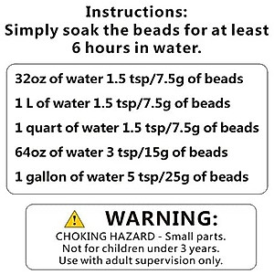 NOTCHIS 20,000 Colorful Water Gel Beads, 10 Colors 2 Sizes