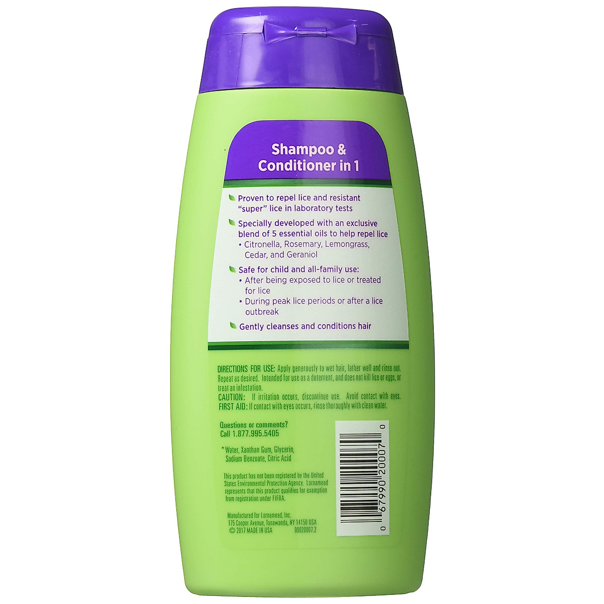 Lice Shield Shampoo and Conditioner In 1, 10 Ounce (Pack of 3)