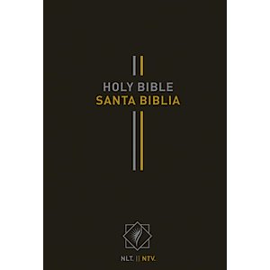 Bilingual Bible / Biblia bilingüe NLT/NTV (Hardcover, Black)