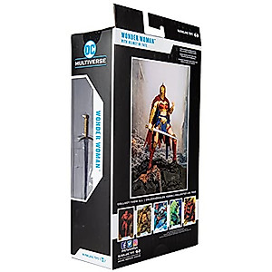 DC Multiverse 7 Inch Action Figure Comic Series - Wonder Woman with Helmet of Fate