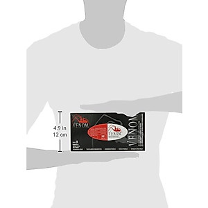 Medline VersaShield Storm Nitrile Exam Gloves, Non-Sterile, Powder-Free, Latex-Free, Black, Medium, 100 Count