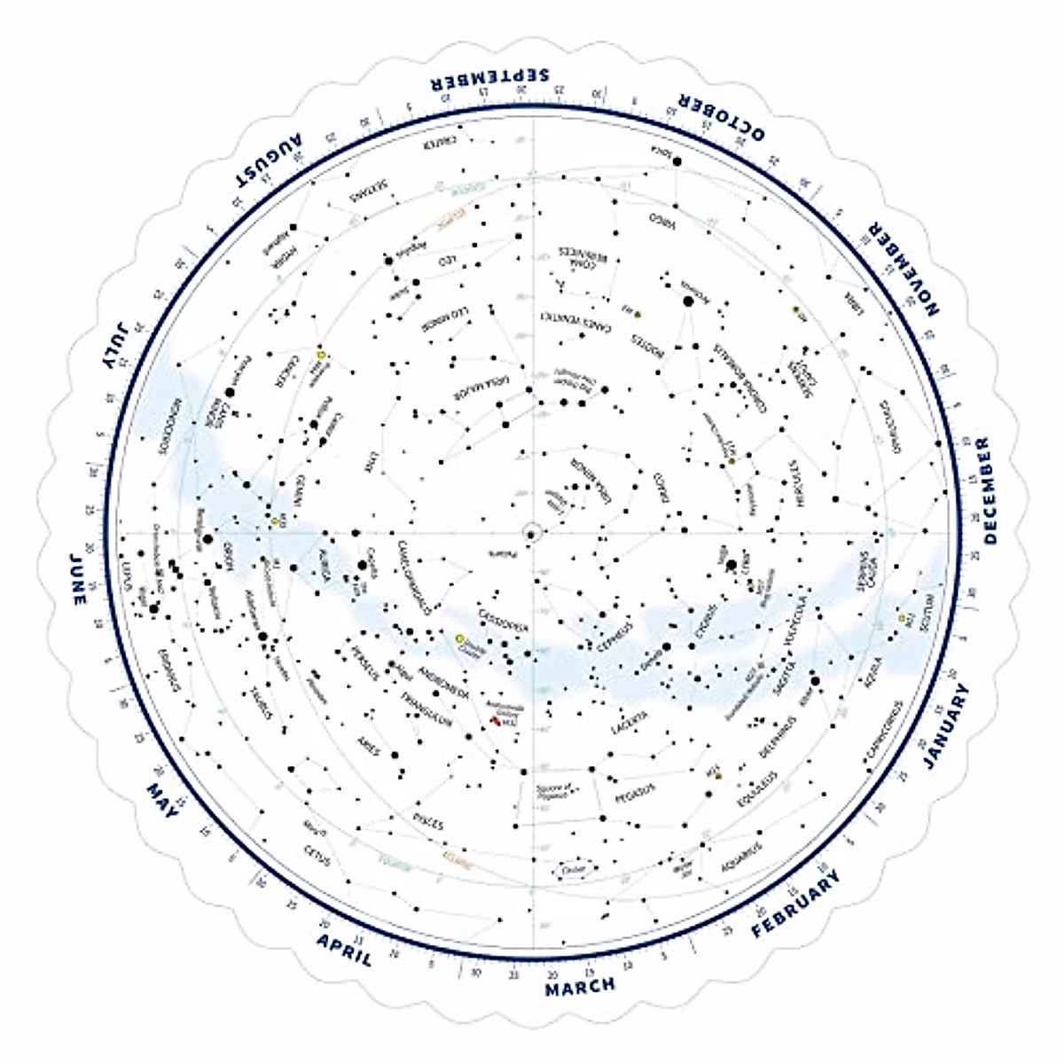 Tirion Double-Sided Multi-Latitude Planisphere Night Sky Star Map Guide for Astronomy