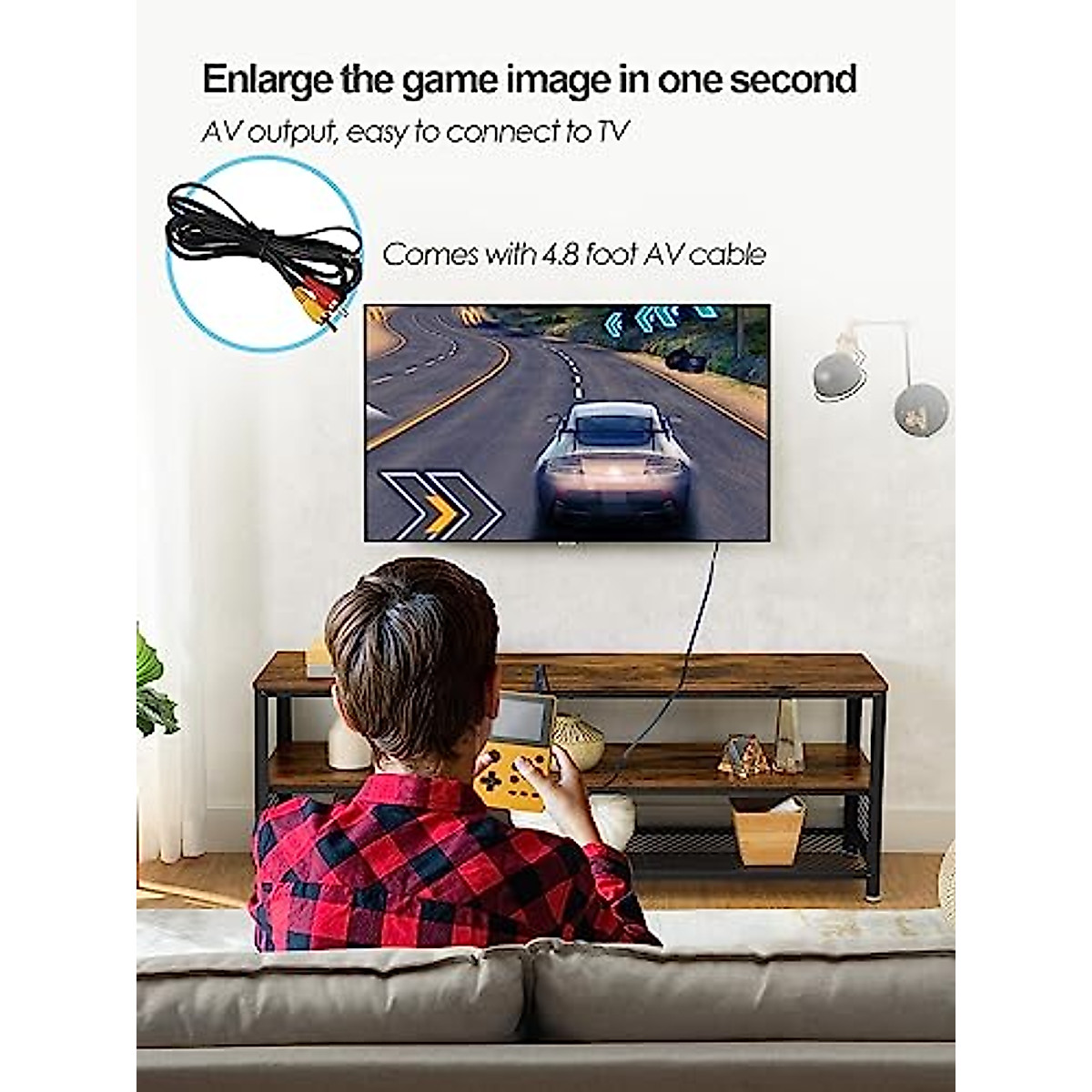 Fadist Handheld Game Console, Portable Retro Game Console, Built in 1000+ Classic Games,IdeIdeal Gift for Kids, Friend