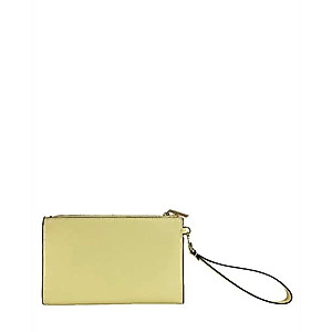 Kate Spade Medium Saffiano Leather Wristlet (Lemon Fond Yellow)