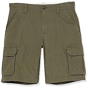 Amazon Essentials Men's 10” Lightweight Ripstop Stretch Cargo Short, Olive, 32