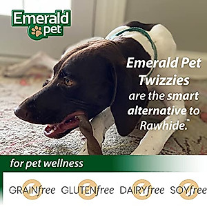 Emerald Pet Twizzies Rawhide Free 100% Digestible Natural Dog Lasting Chew Treats, Made in USA, Size 9 Piggy Pig Multipack