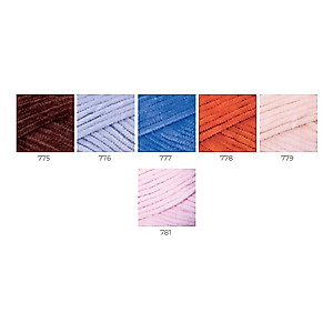 Yarnart Dolce Baby Yarn by yarnart Soft Chenille Velvet Medium Moyen Medio Yarn Blanket amigurumi Crochet Yarn 50 gram (1.76 oz) 93 Yards (753)