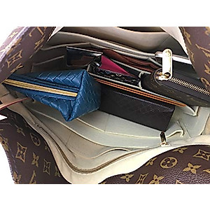 AlgorithmBags Designed for LV Artsy MM GM | Luxury Purse Organizer Insert, 2.5mm Felt Beige Liner Shaper (Cream, MM)